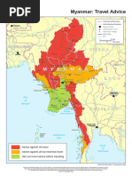 Myanmar States and Townships Map | PDF | Myanmar | Nature