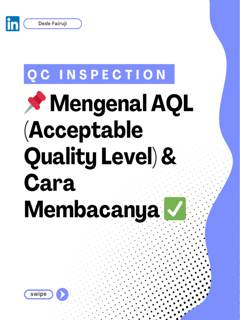 AQL Acceptable Quality Level Acceptance Quality Limit 1741100015 | PDF