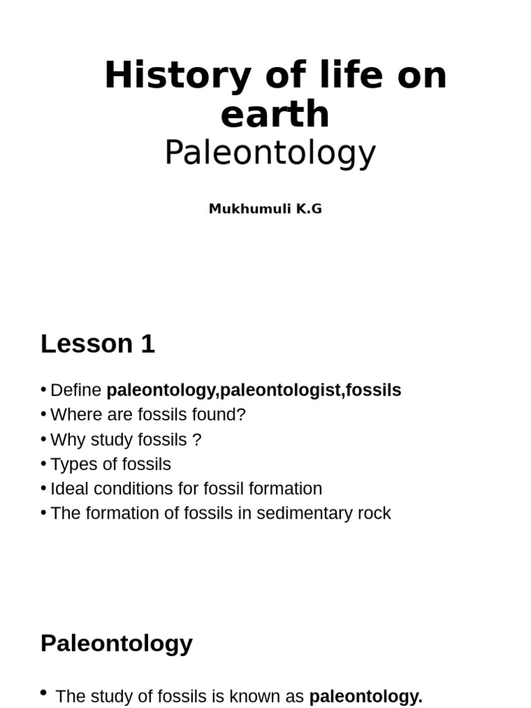 PALAENTOLOGY | PDF | Fossil | Paleontology