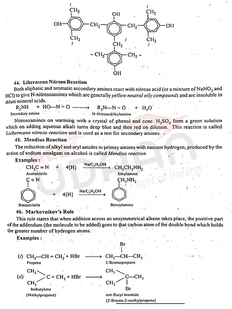 Organic Name Reactions 5 | PDF