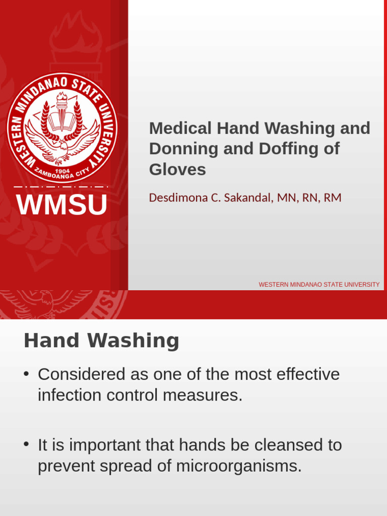 Medical Handwashing and Gloving | PDF
