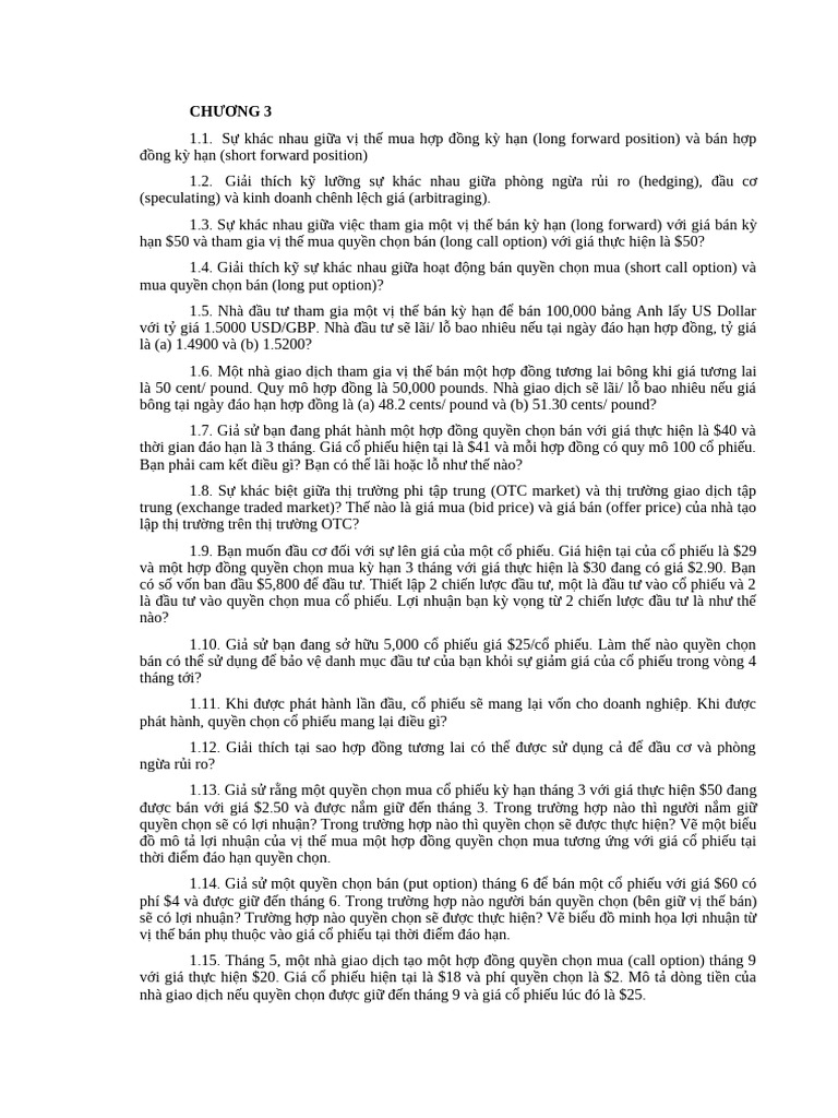 Question Bank - Chapter 1 - 4 | PDF