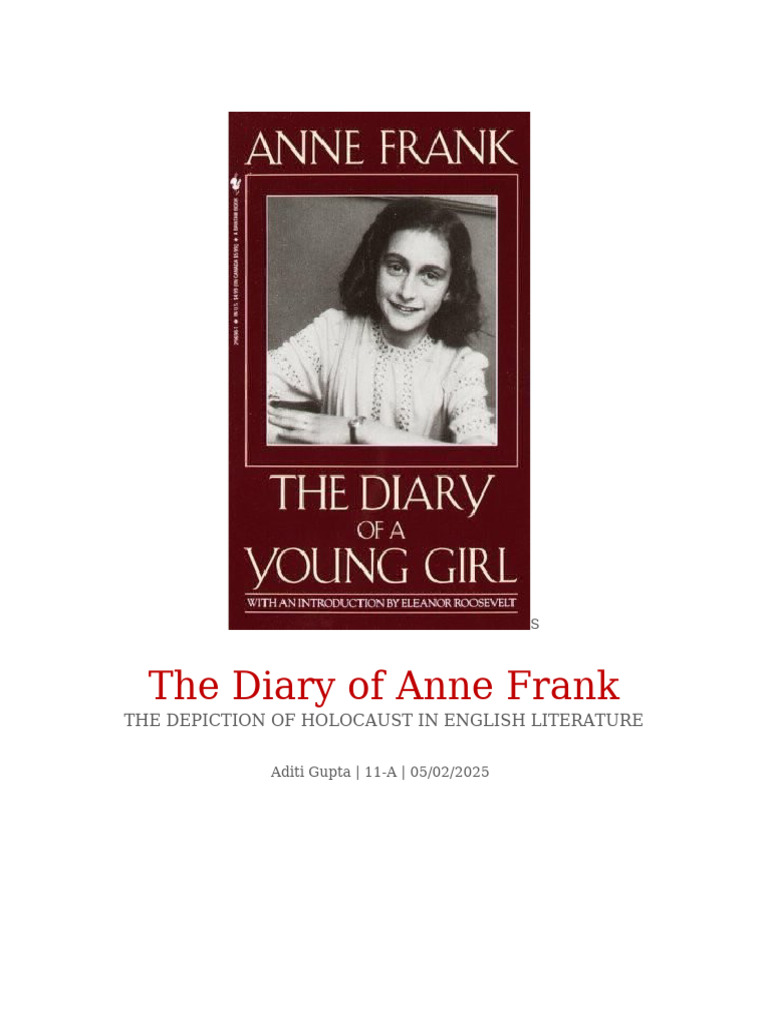 The Diary of Anne Frank | PDF | Anne Frank | The Holocaust