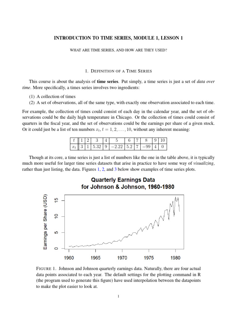 MATH546 - Module1 - Lesson1 - What Are Time Series | PDF | Time Series | Forecasting