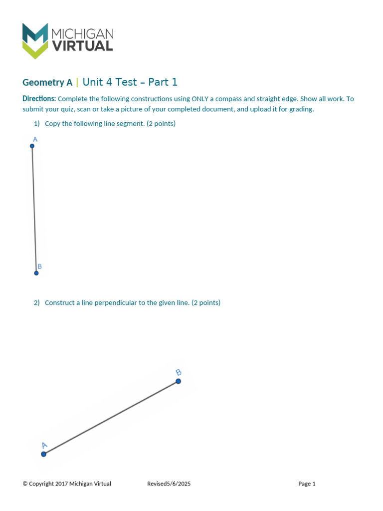 Unit 4 Test Part 1 | PDF