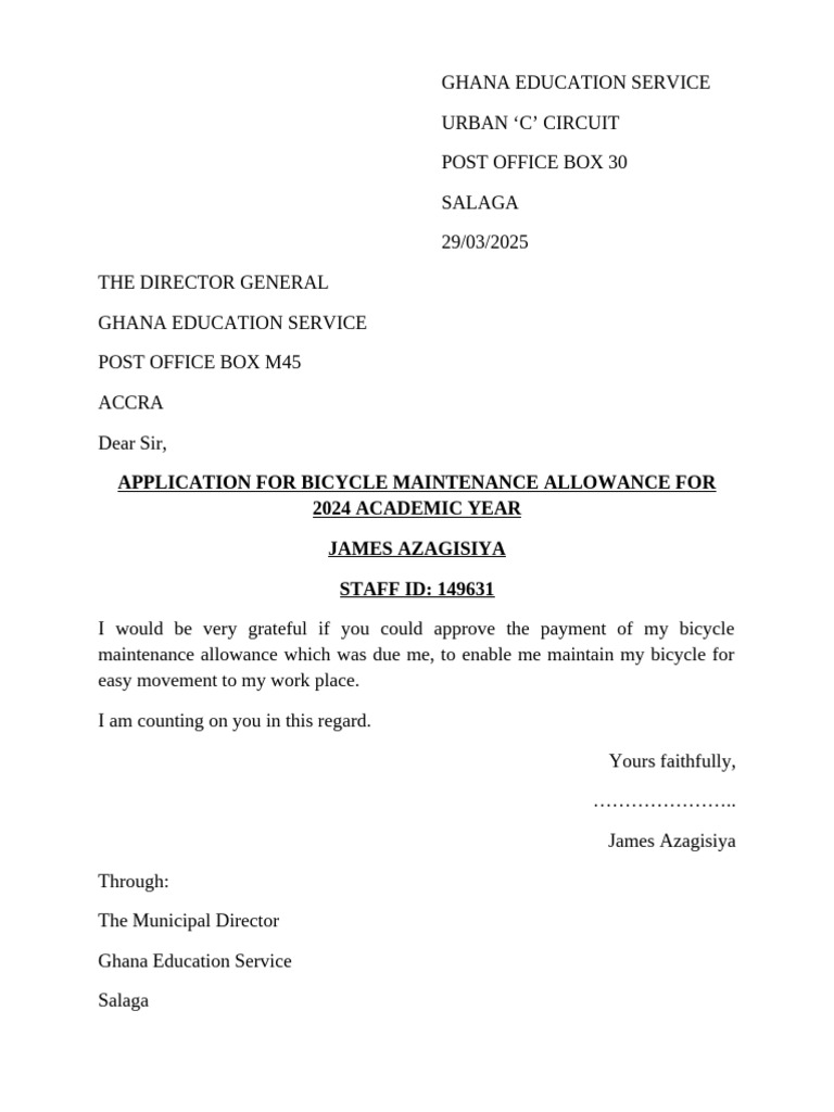 Bicycle Allowance | PDF