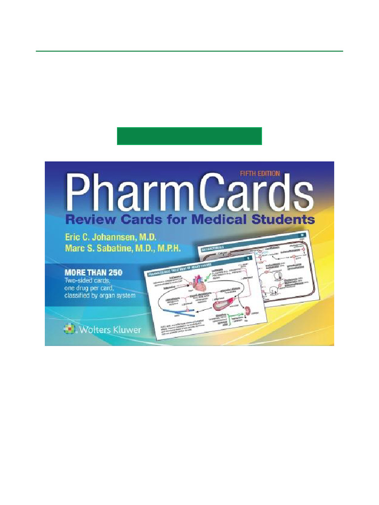 PharmCards 5th Edition Overview | PDF | Medical Treatments | Pharmacology