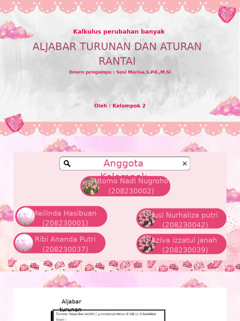 Turunan Fungsi Dan Aturan Rantai - 20250422 - 053905 - 0000 | PDF