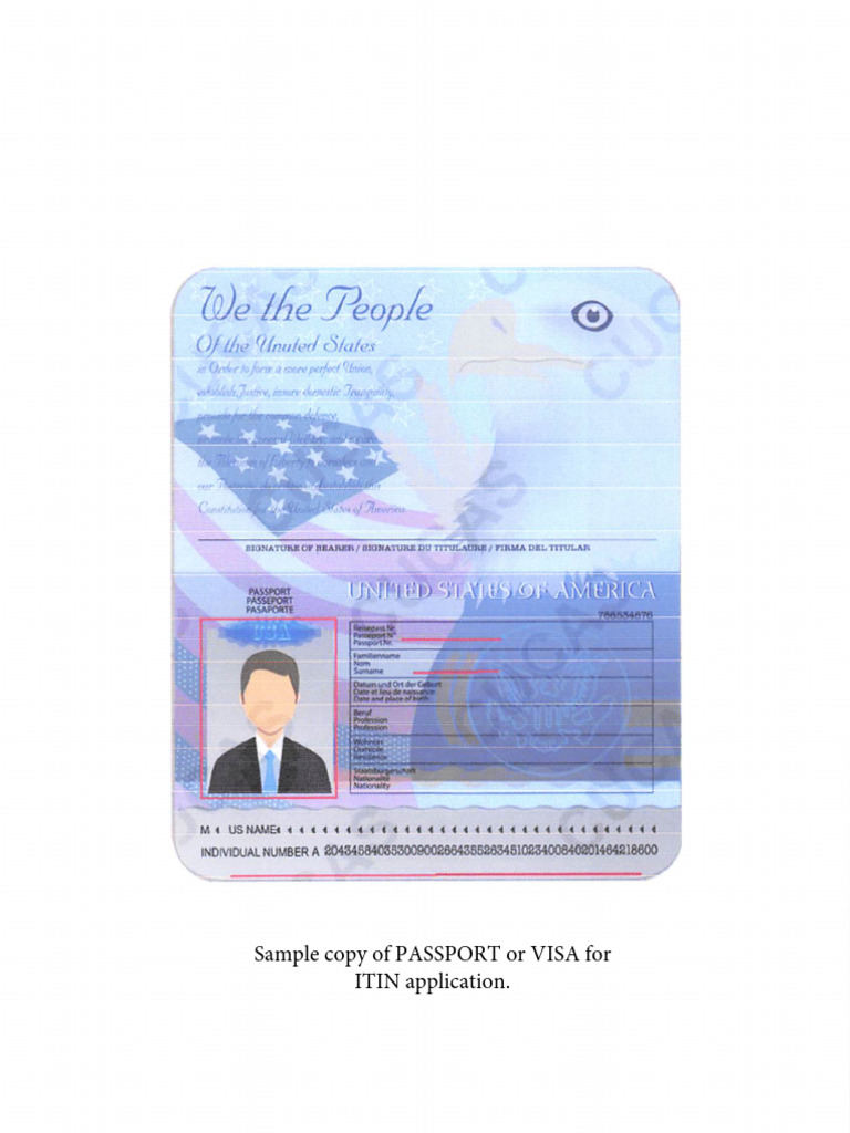 Example Passport and Visa Scan | PDF