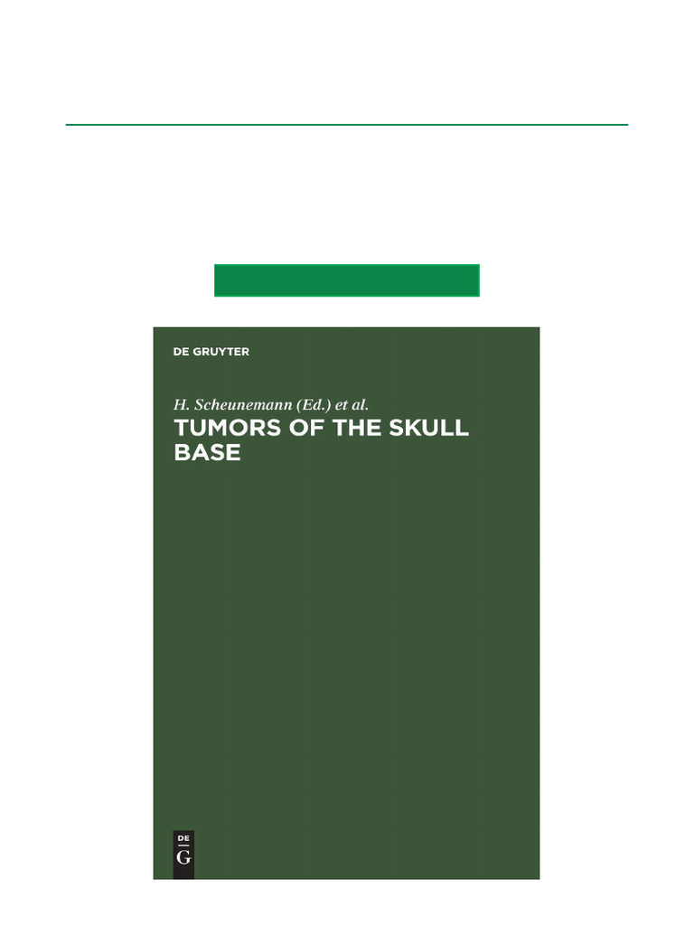 Tumors of the skull base Extra and intracranial surgery of skull base ...