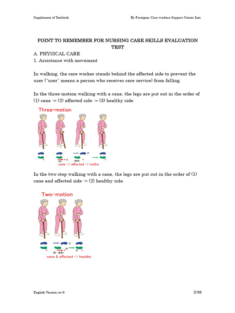 Points For NursingCareSkillsTest Rev6 20191104 | PDF | Dementia ...