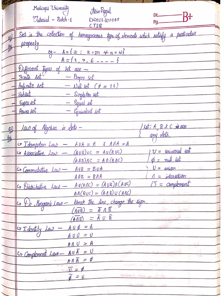 Discrete Mathematics - DM Tutorial Assignment 02 | PDF