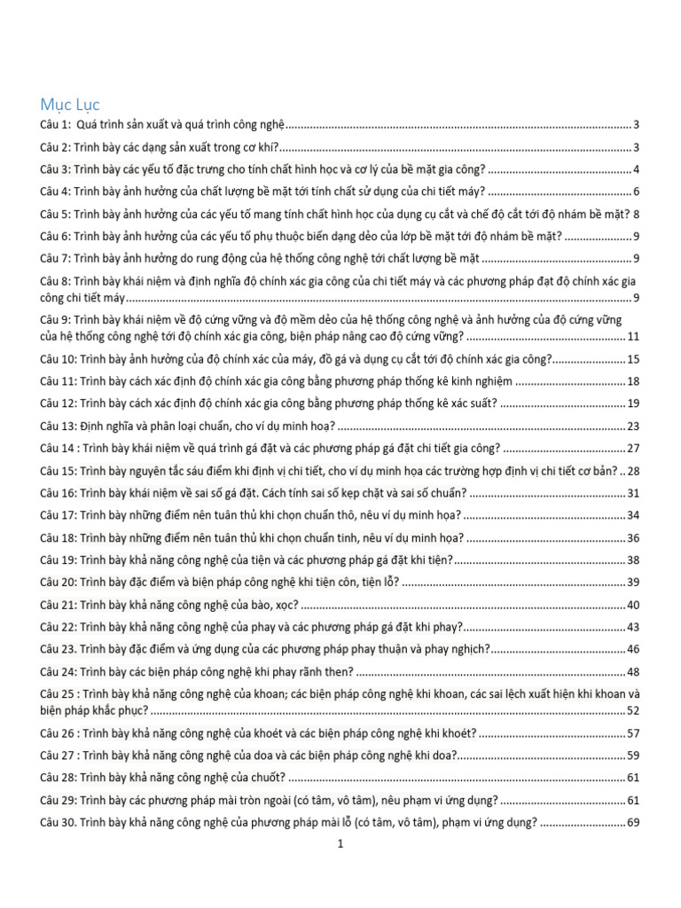 (123doc) - 33-Cau-Ly-Thuyet-Cuoi-Ky-Cong-Nghe-Che-Tao-May-Dai-Hoc-Bach-Khoa-Ha-Noi | PDF