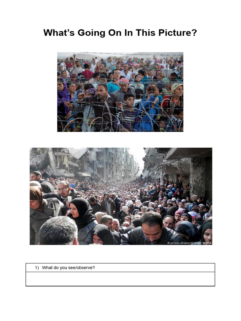 What's Going On in This Picture?: 1) What Do You See/observe? | PDF