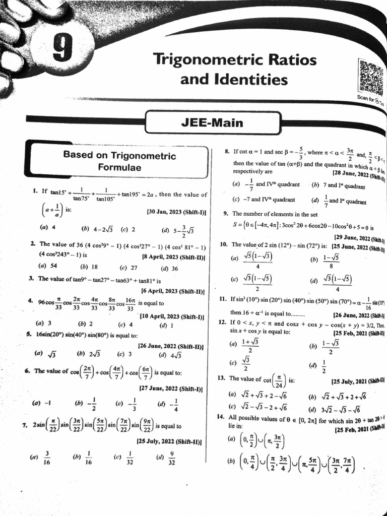 Trigonometry - Three Chapters | PDF