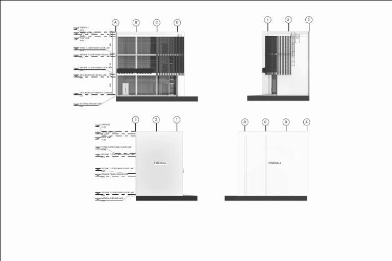 Firewall Elevation Plan Details | PDF
