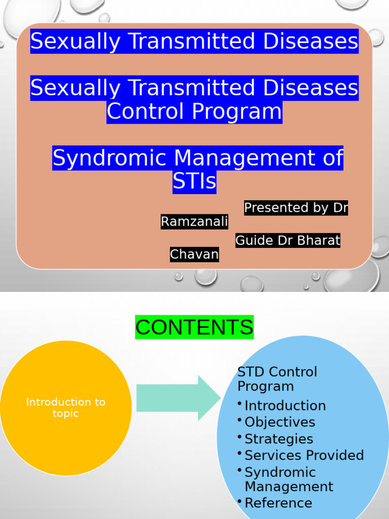 Syndromic Management of STIs in India | PDF | Sexually Transmitted ...