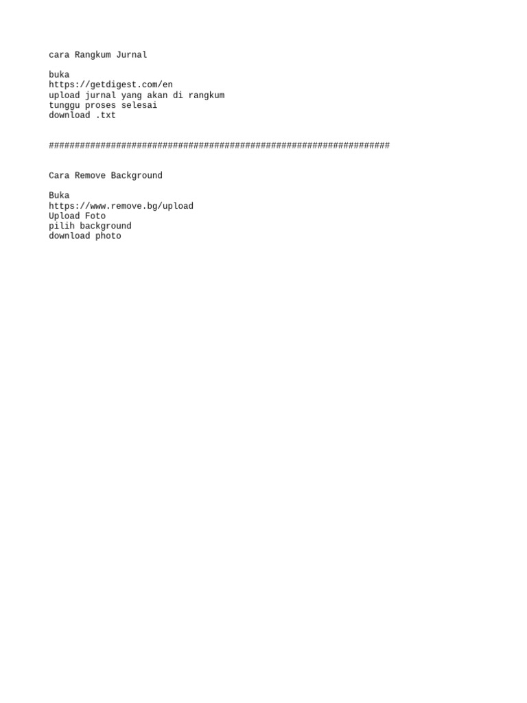 Catatan Penting | PDF