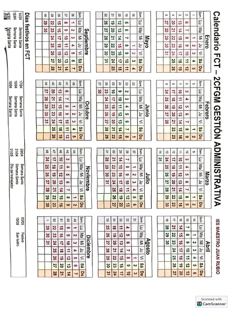 Calendario FCT | PDF