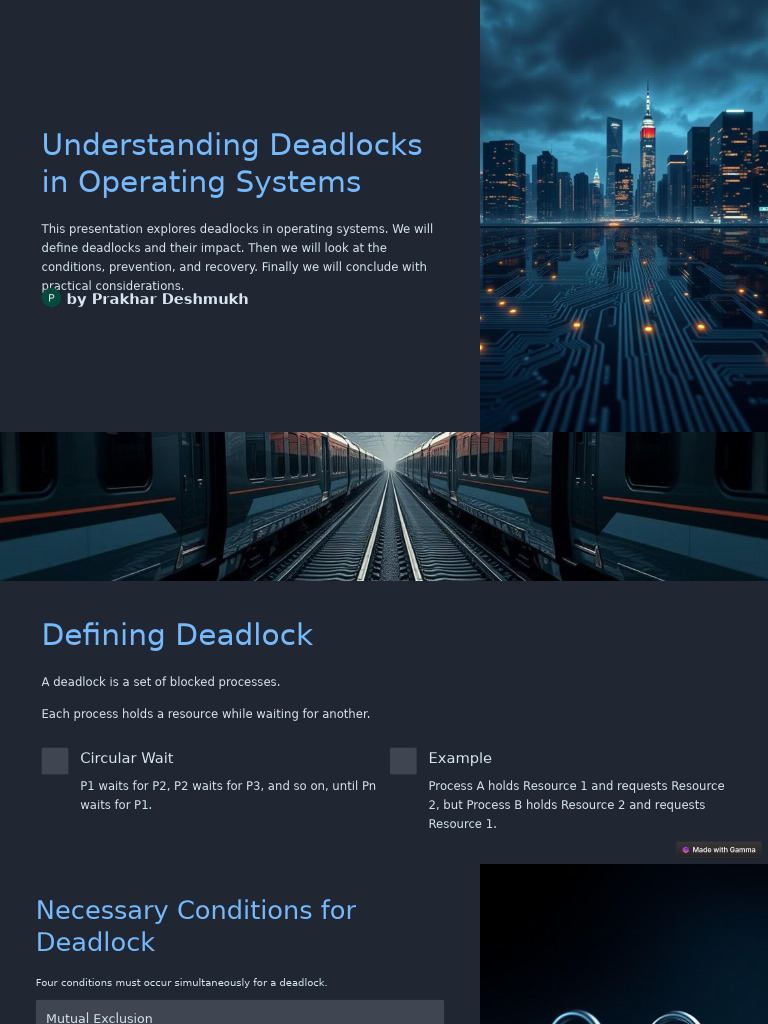 Understanding Deadlocks In Operating Systems Pdf Computing 9847