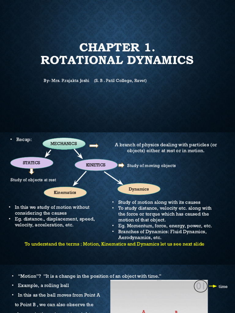 Rotational Dynamics ppt1 | PDF | Rotation Around A Fixed Axis ...