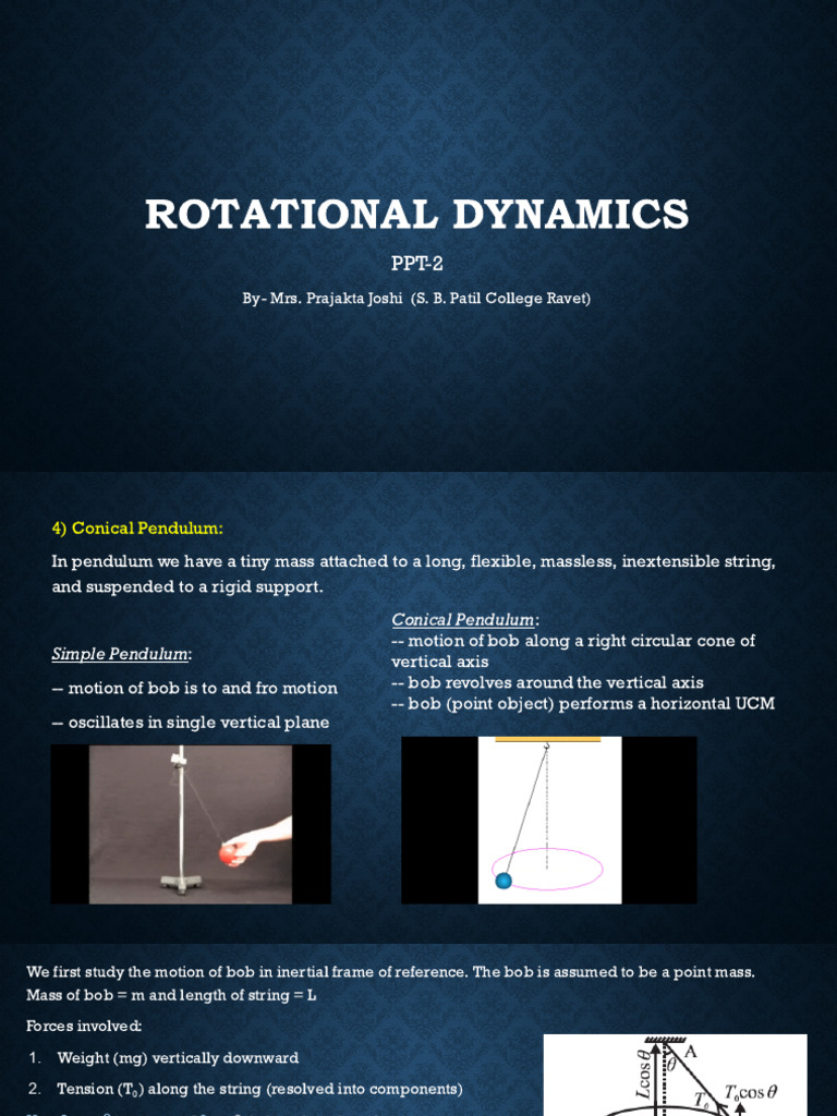 Rotational Dynamics Ppt2 | PDF | Force | Rotation