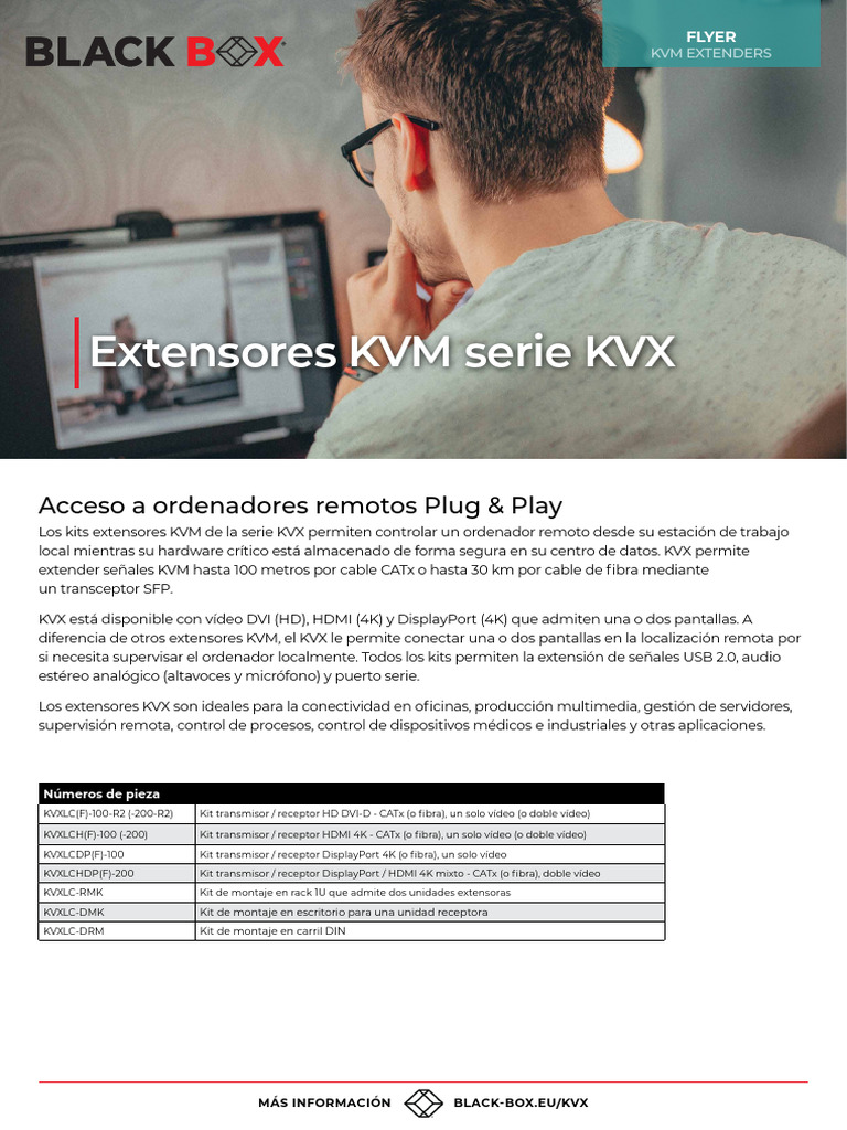 MX-CL KVM KVX Flyer 22-05 | PDF | Hdmi | Telecomunicaciones