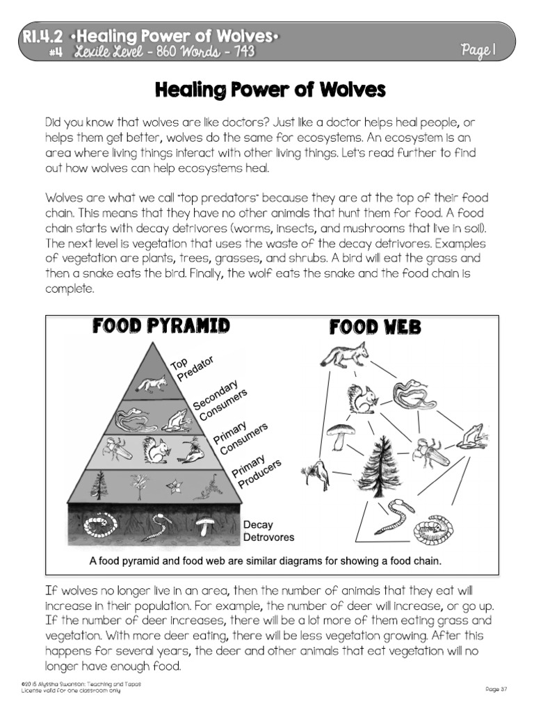 RI.4.2.4 Healing Power of Wolves | PDF