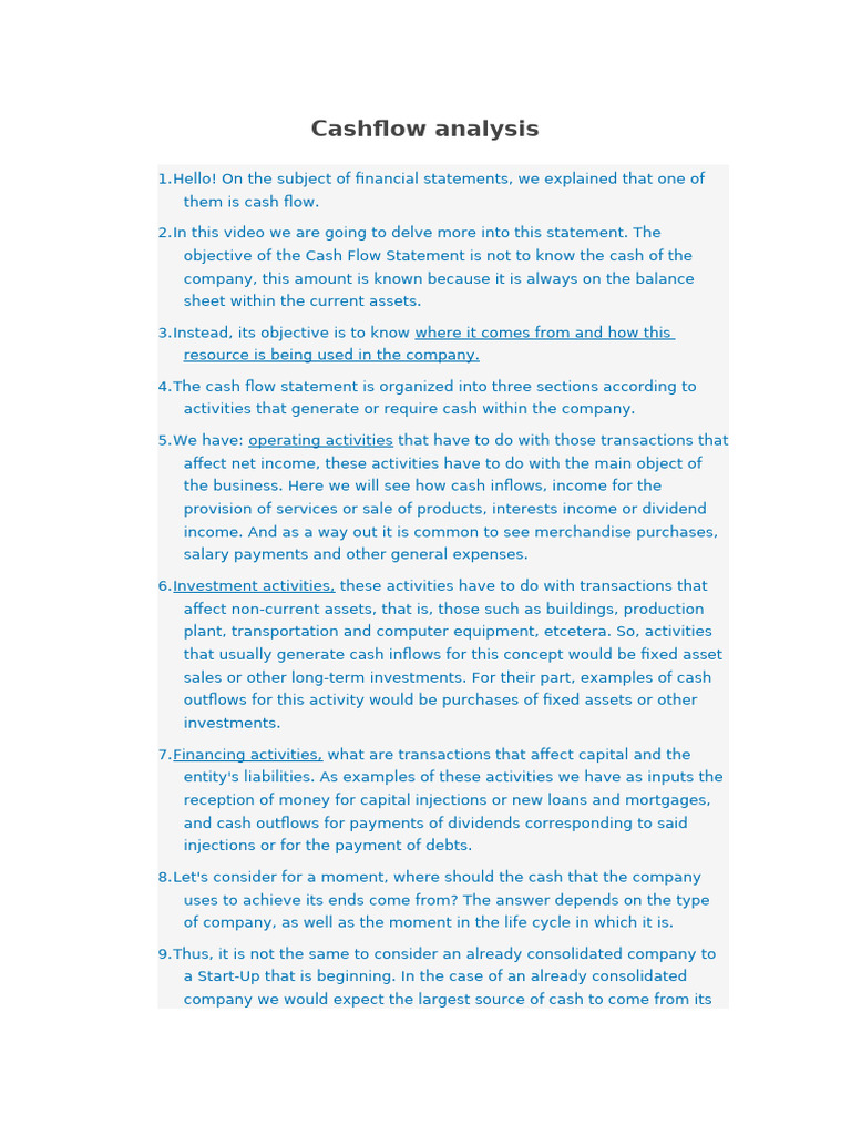 Cashflow Statment and Cash Budget | PDF | Cash Flow Statement ...