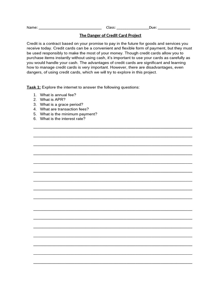 Understanding Credit Card Risks | PDF | Credit Card | Interest