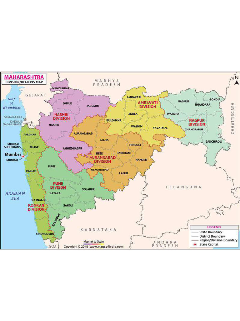 Maharashtra Region Map | PDF