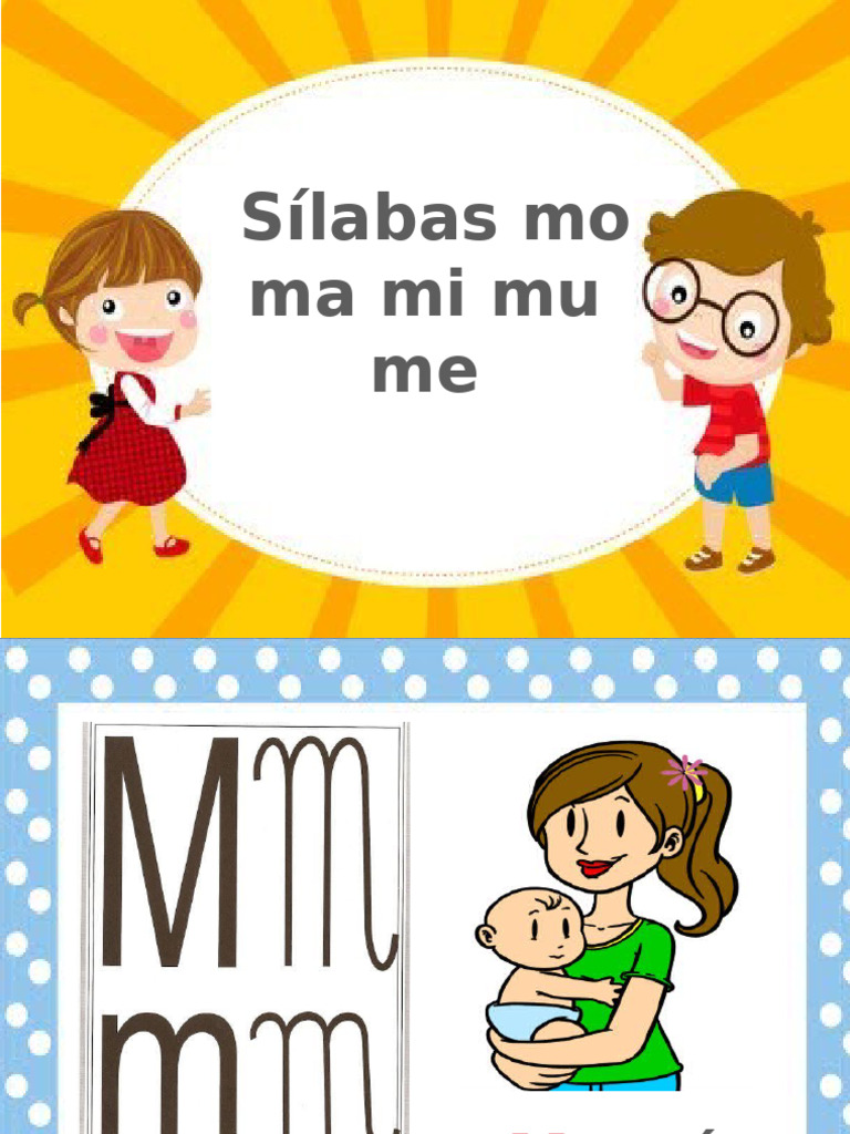 Actividades con sílabas ma, me, mi, mo, mu | PDF