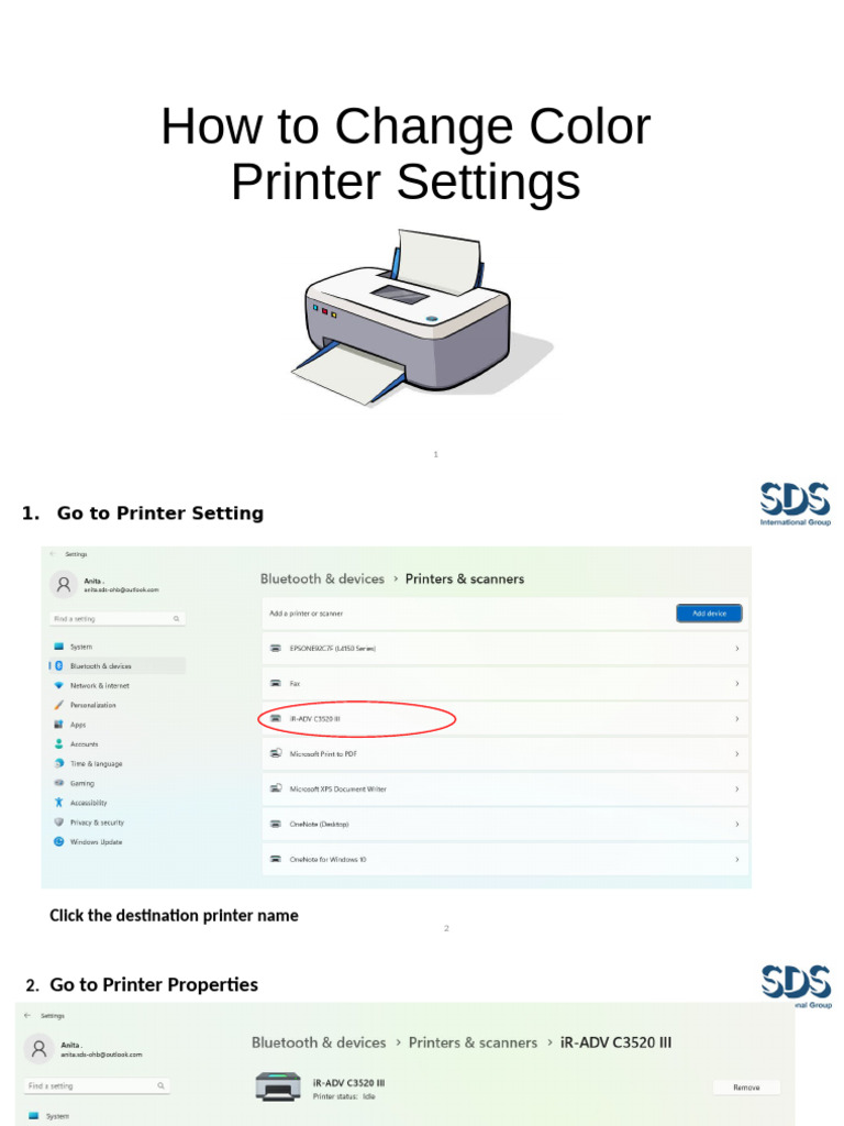 Printer Setting | PDF