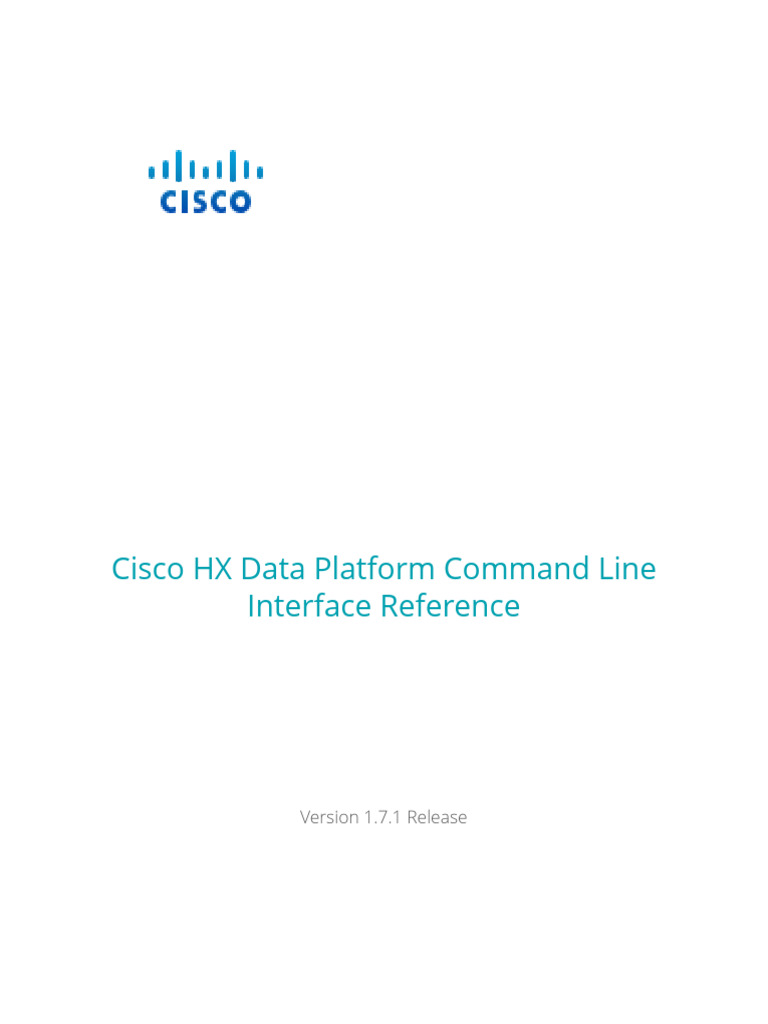 Dokumen - Tips - Cisco HX Data Platform Command Line Cisco HX Data ...