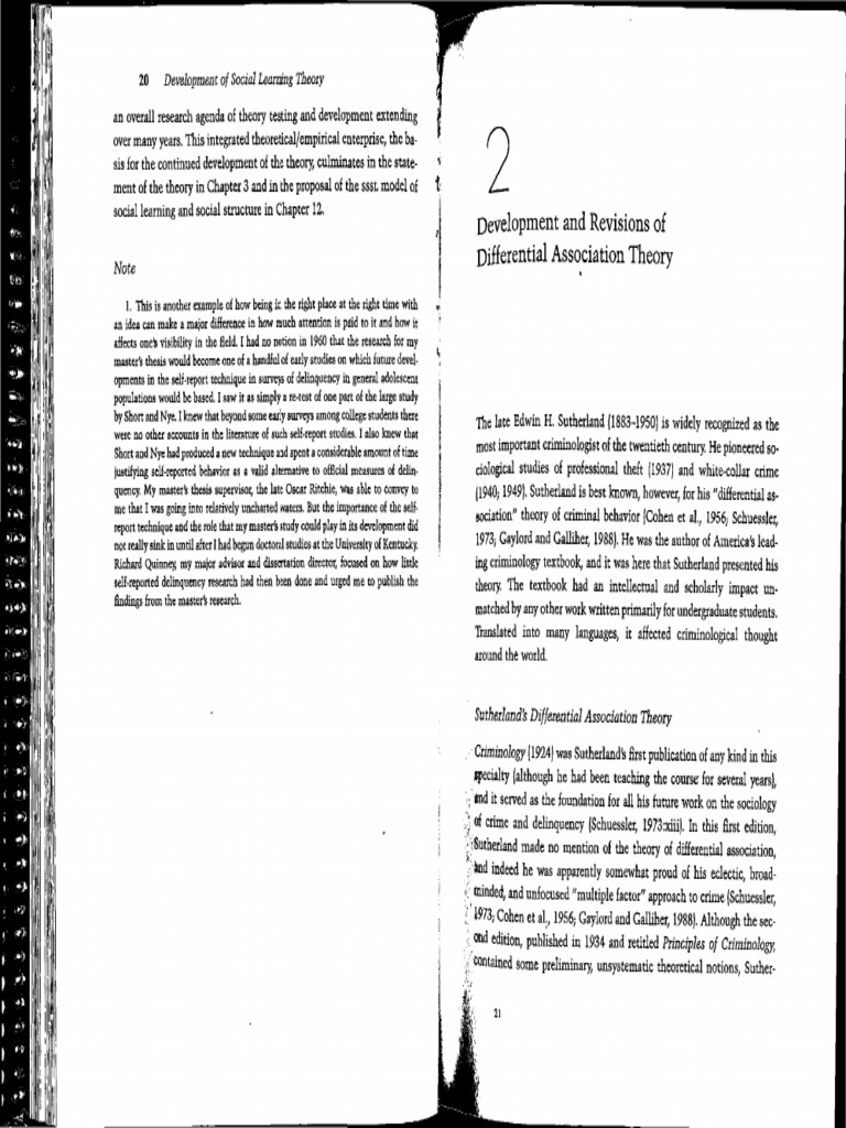 Akers 1998 Social Learning and Social Structure-1 | PDF | Theory ...