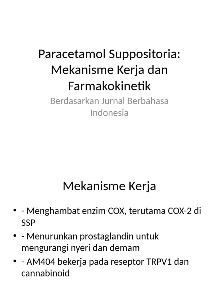 Presentasi Paracetamol Suppo Bahasa Indonesia | PDF
