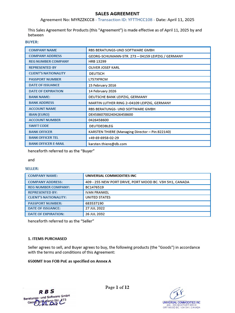 Sales-Agreement With PAYMASTER | PDF | Arbitration | Private Law