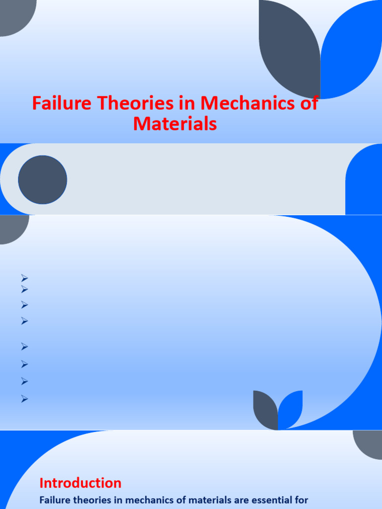 Failure Theories in Mechanics of Materials | PDF | Strength Of ...