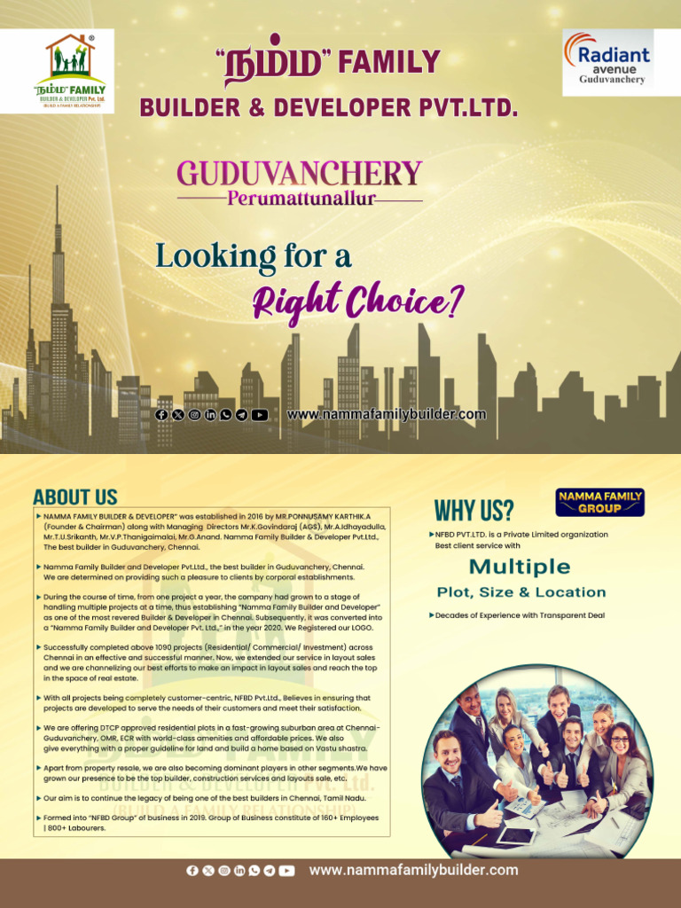 NFBD PVT - LTD - Radiant Avenue Brochure | PDF