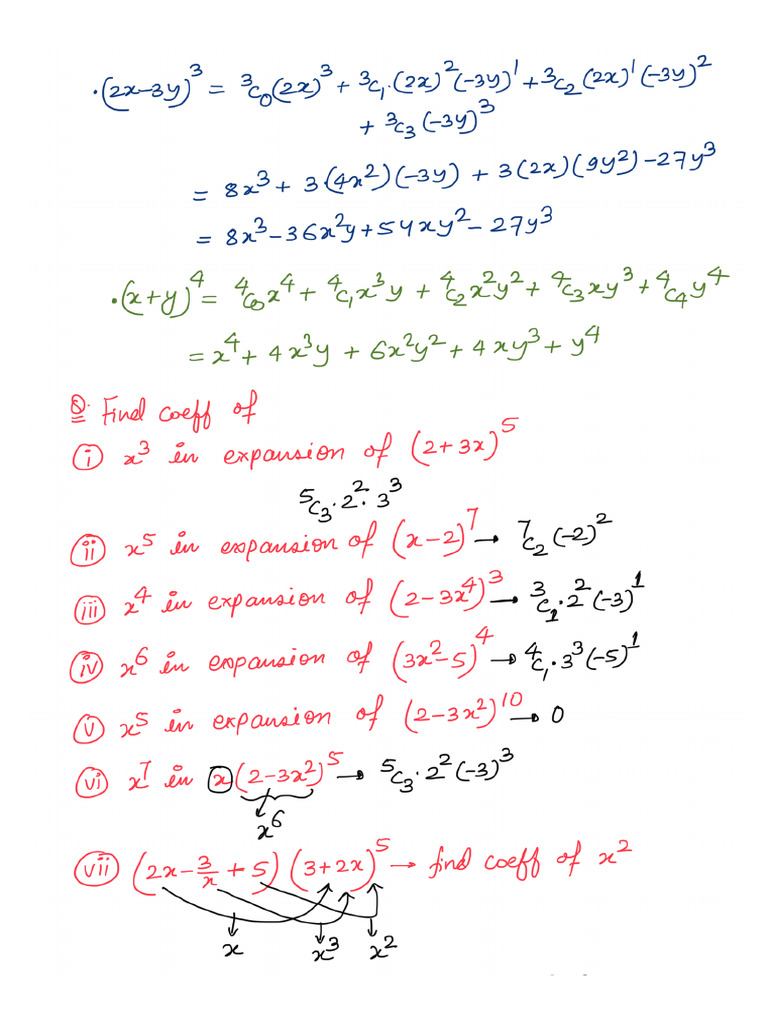 Aakash Notes Binomial Theorem 2 | PDF