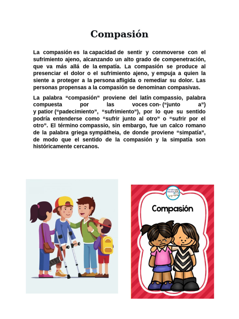 Etimología de la compasión | PDF