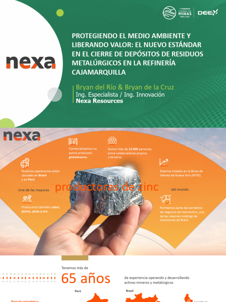 Bryan Del Río y Bryan de La Cruz - NEXA RESOURCES | PDF | Residuos | Sustentabilidad