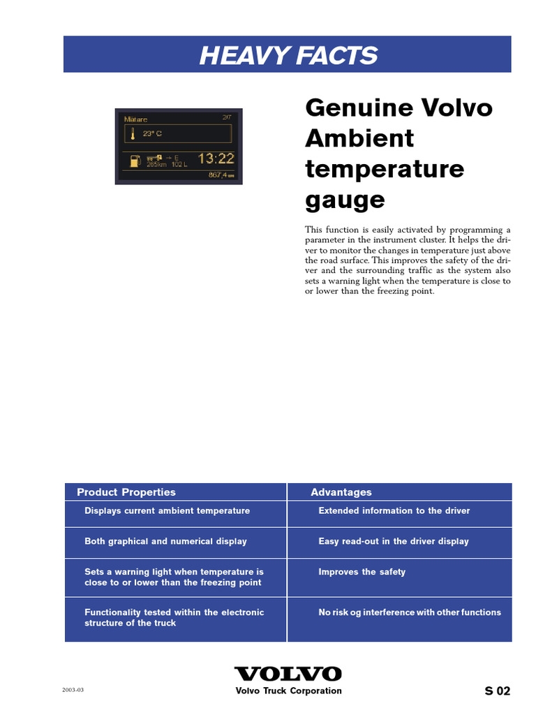 Ambient Temp Gauge, Heavy Fact | PDF | Electrical Connector | Equipment