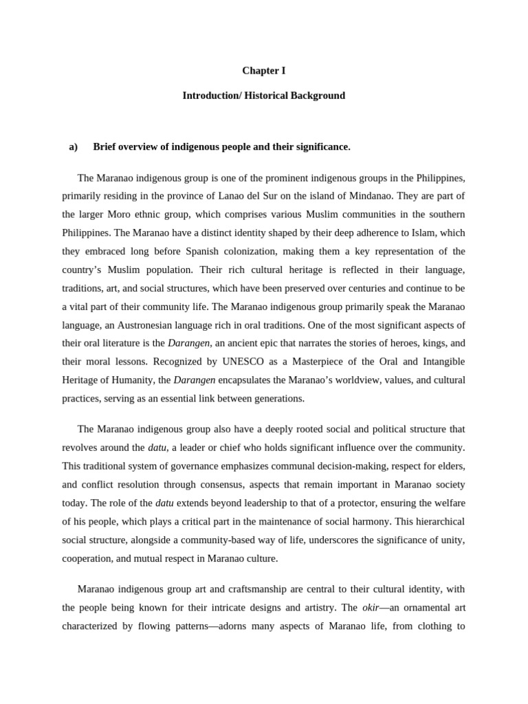Maranao Indigenous Heritage and Resilience | PDF | Health Care | Mindanao