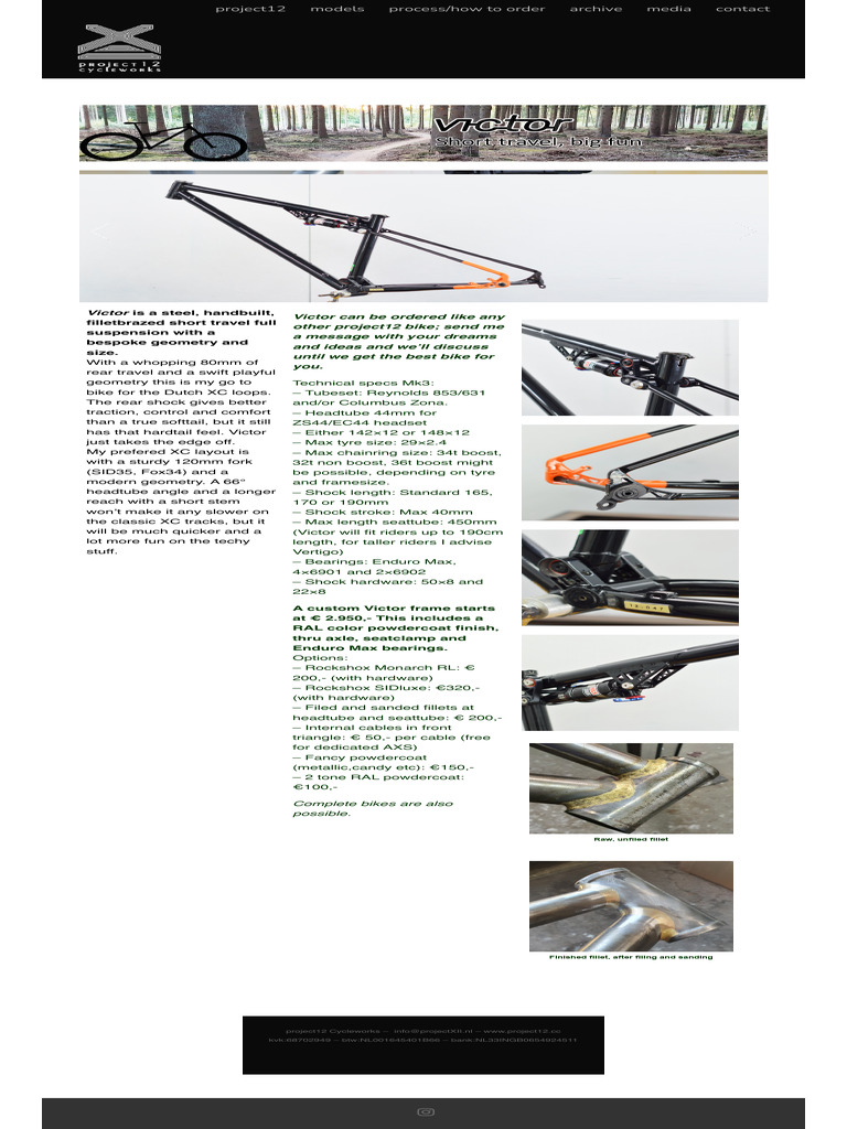 Victor – project12 Cycleworks | PDF | Land Vehicles | Motor Vehicle