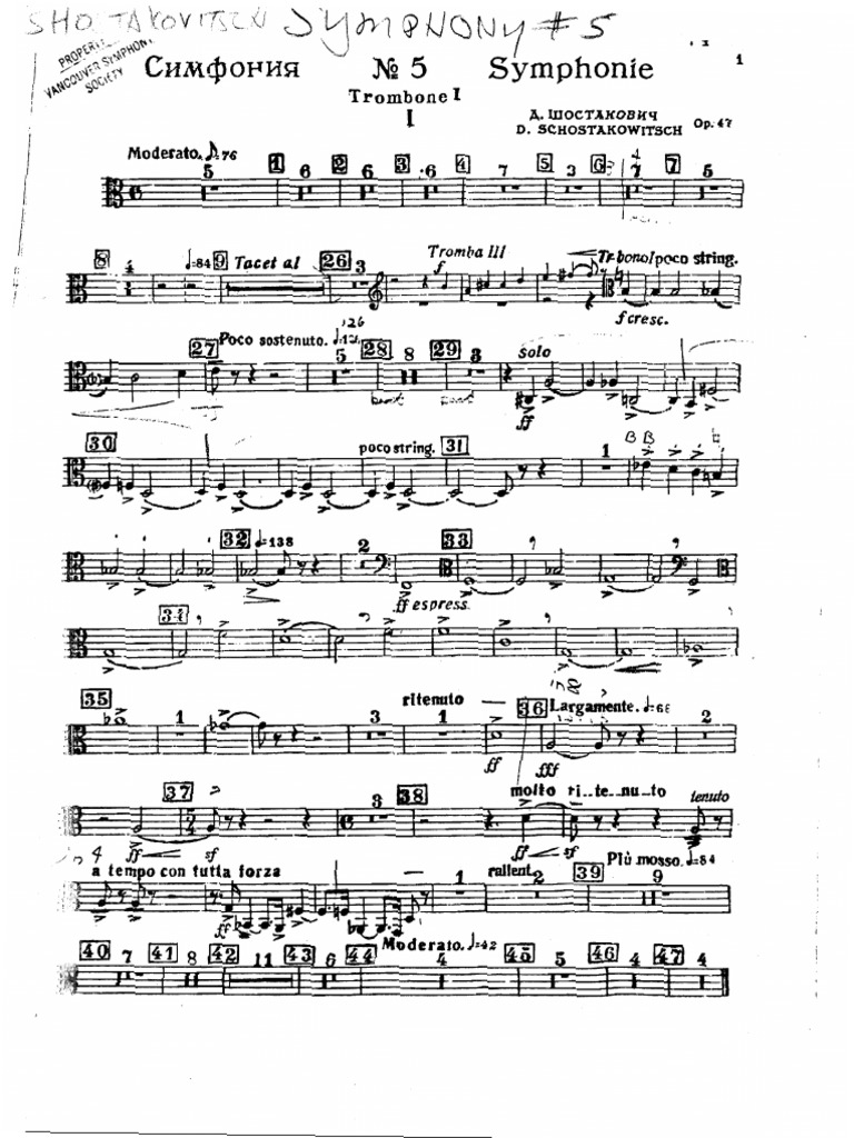 Shostakovich Symphony 5 | PDF