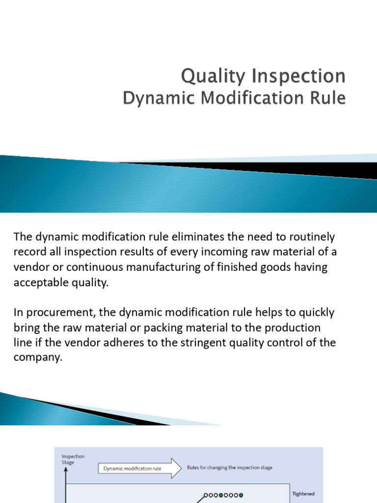 Dynamic Modification Rule | PDF