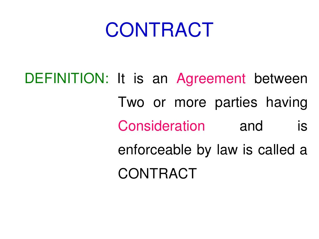 1 Contract | PDF | Consideration | Estoppel