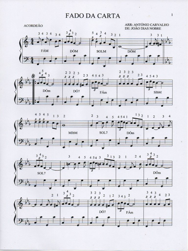 FADO DA CARTA | PDF