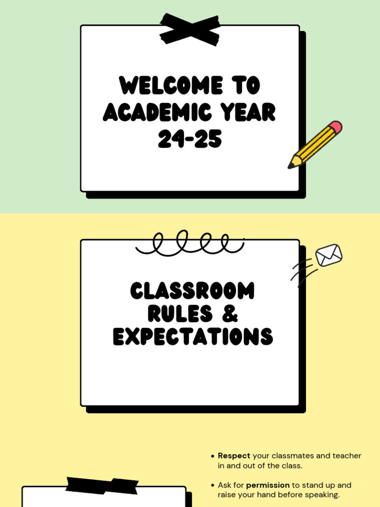 Classroom Rules and Expectations 24-25 | PDF